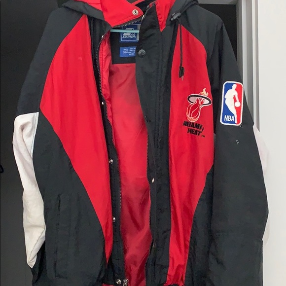 Tops | Vintage Miami Heat Starter Jacket Good Condition | Poshmark